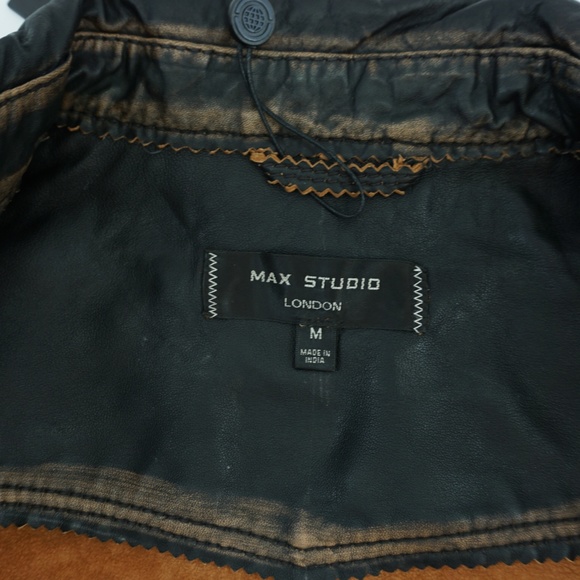 Max Studio | Jackets & Coats | Max Studio London Cropped Lamb Leather ...